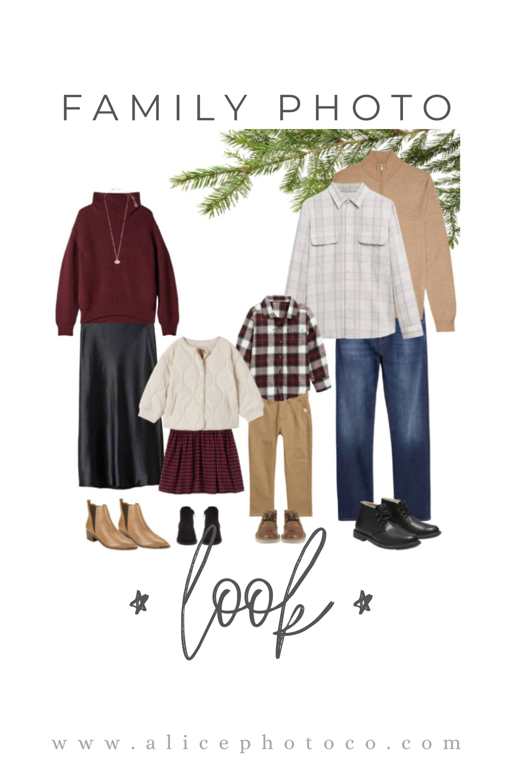 11 Chic Outfit Ideas for Family Photos This Winter | alicephotoco.com
